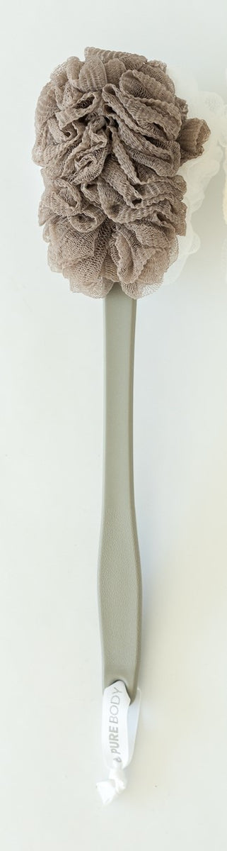 Pure Body Acrylic Dual Mesh Back Brush Mesh Sponge - Bath & Shower ...